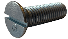 Cap, Flat Slotted Steel Zinc